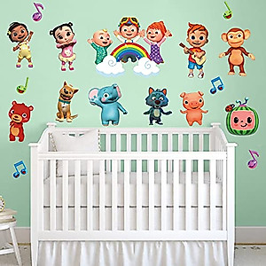Runtoo Kids Room Wall Decals Cartoon Baby Wall Stickers Play Room Nursery Party Decor