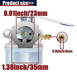 QAZAKY Carburetor Compatible with Tecumseh 632537 632537A 632561 632562 640093 640309 TC-640093 TC-640309 HSK845 HSK850 TH139SA TH139SP 8204E 8221E 8221F 8222E 8327D 8344F 8702D MFG 5278 1446 1540