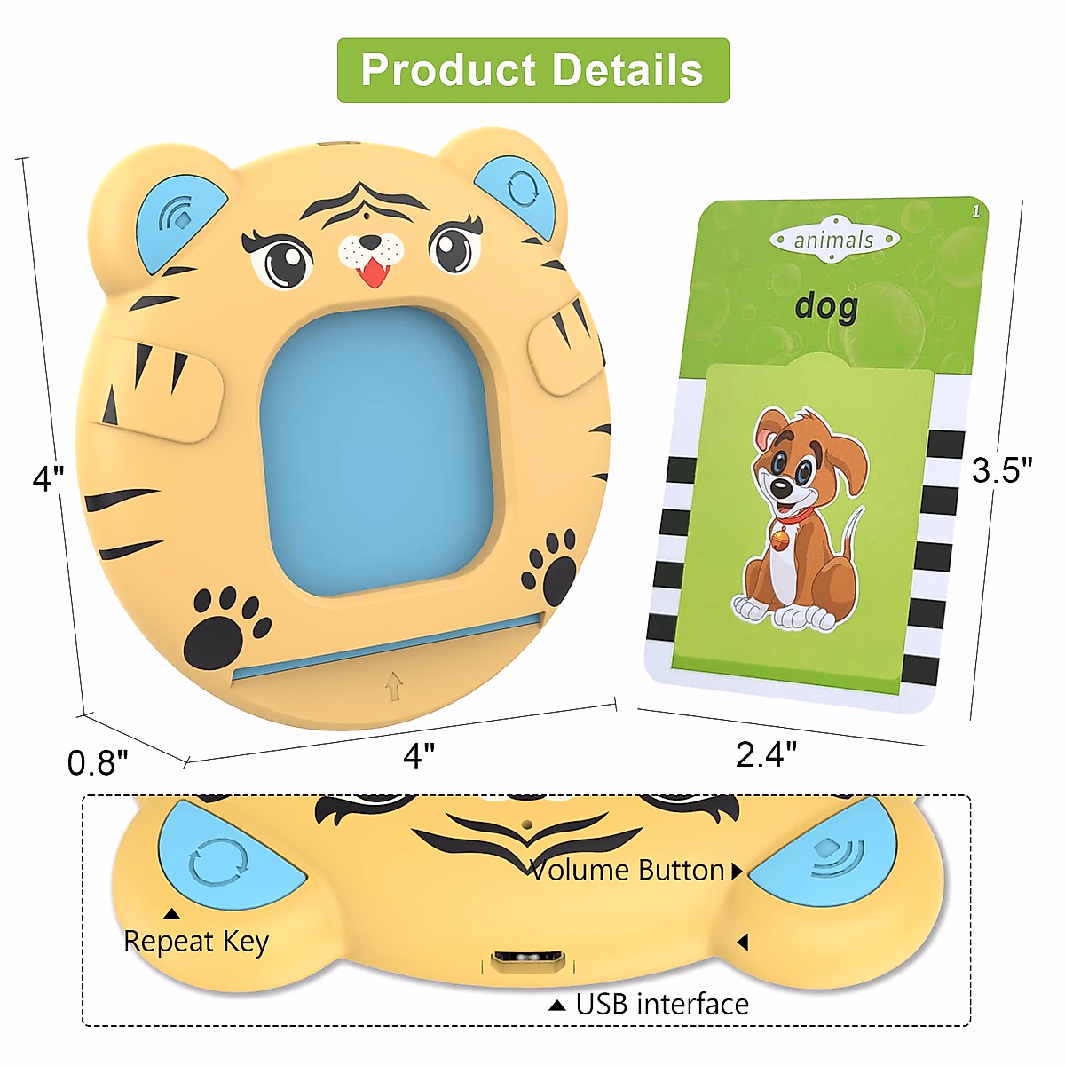 Talking Flash Cards Learning Toys for 2 3 4 5 6 Year Old Kids Toddler Flash Cards, Educational Toddlers Toys Reading Machine with 224 Words, Preschool Montessori Toys and Birthday Gift for Kids