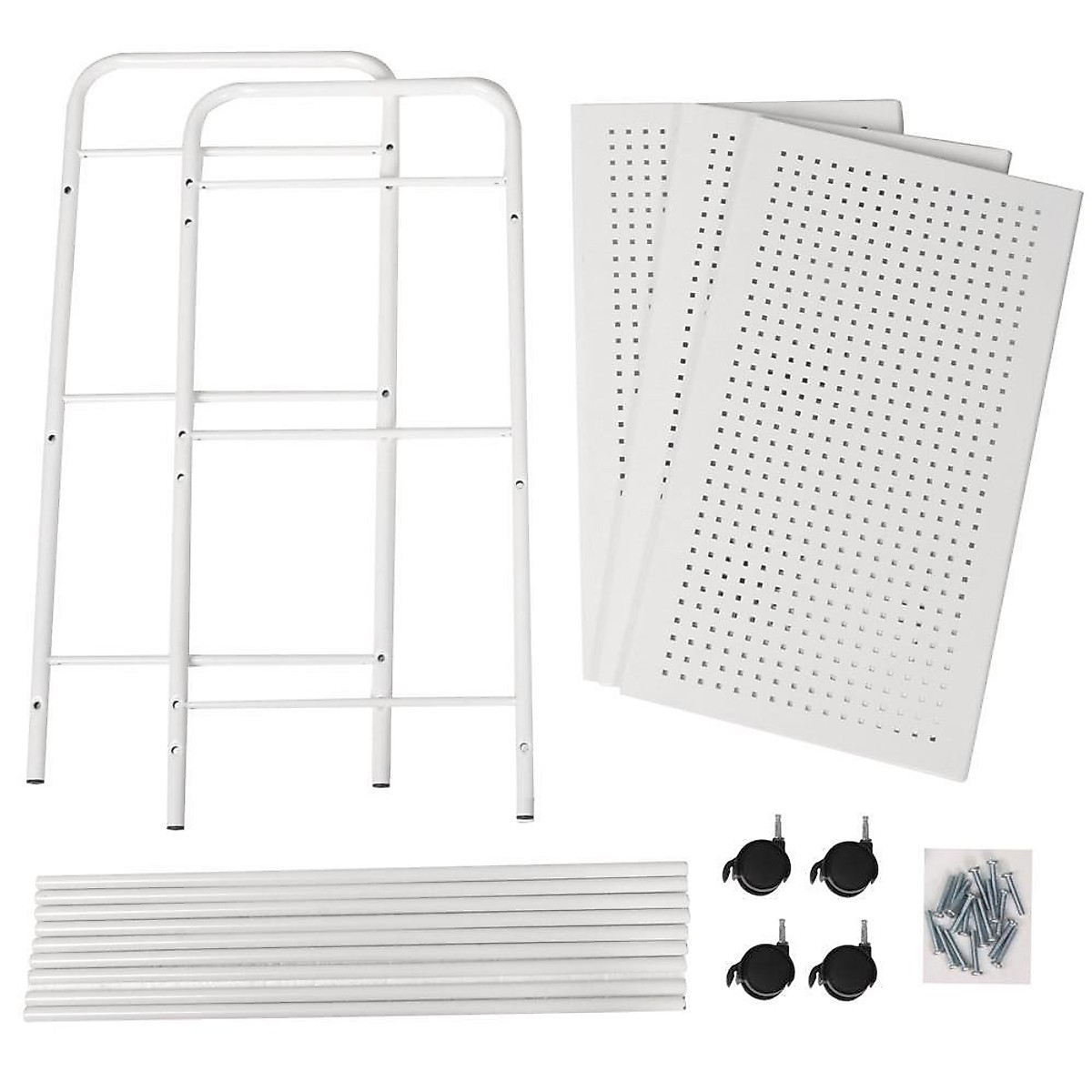 World Pride Rolling Salon Trolley Cart, 3 Tier, White