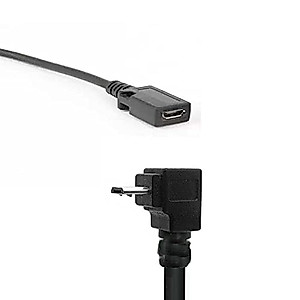 GuangMaoBo 90° Degree Angle USB Micro B 5P Female to 5P Male Left Right Down Up Angled Extension Cable Adapter for Phone Charger Data Sync Tablet Cord Adaptor … (DWON Angle)