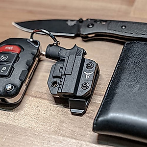 Mini Pistol Shaped Keychain with Holster and Belt Clip - Sig P226 - by Blade-Tech Holsters