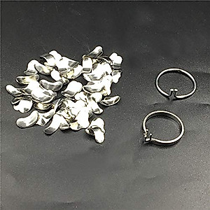 100Pcs Dental 35μm Sectional Contoured Metal Matrices 2 Rings To Fill Tooth