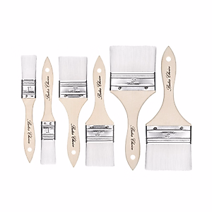 Bates- Chip Paint Brushes, 6 Pack, 1", 2", 3", Synthetic Bristles Painting Brushes, Paint Brushes Set, Chip Brush, Painting Brush, Wood Stain Brush Set, Chip Paint Brushes for Paint, Chip Brushes