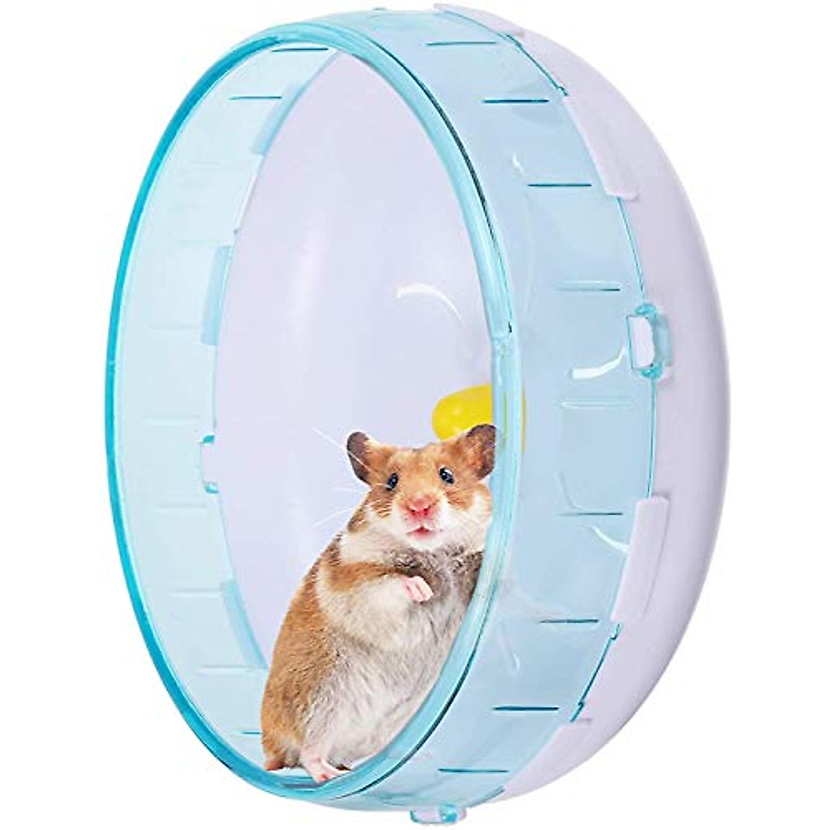 gutongyuan 5.5inch Small Pets Guinea Pig Hamster Wheel Running Sports Round Wheel Hamster Cage Accessories Gerbil Exercise Wheel for Animal Pet Toy (Blue)
