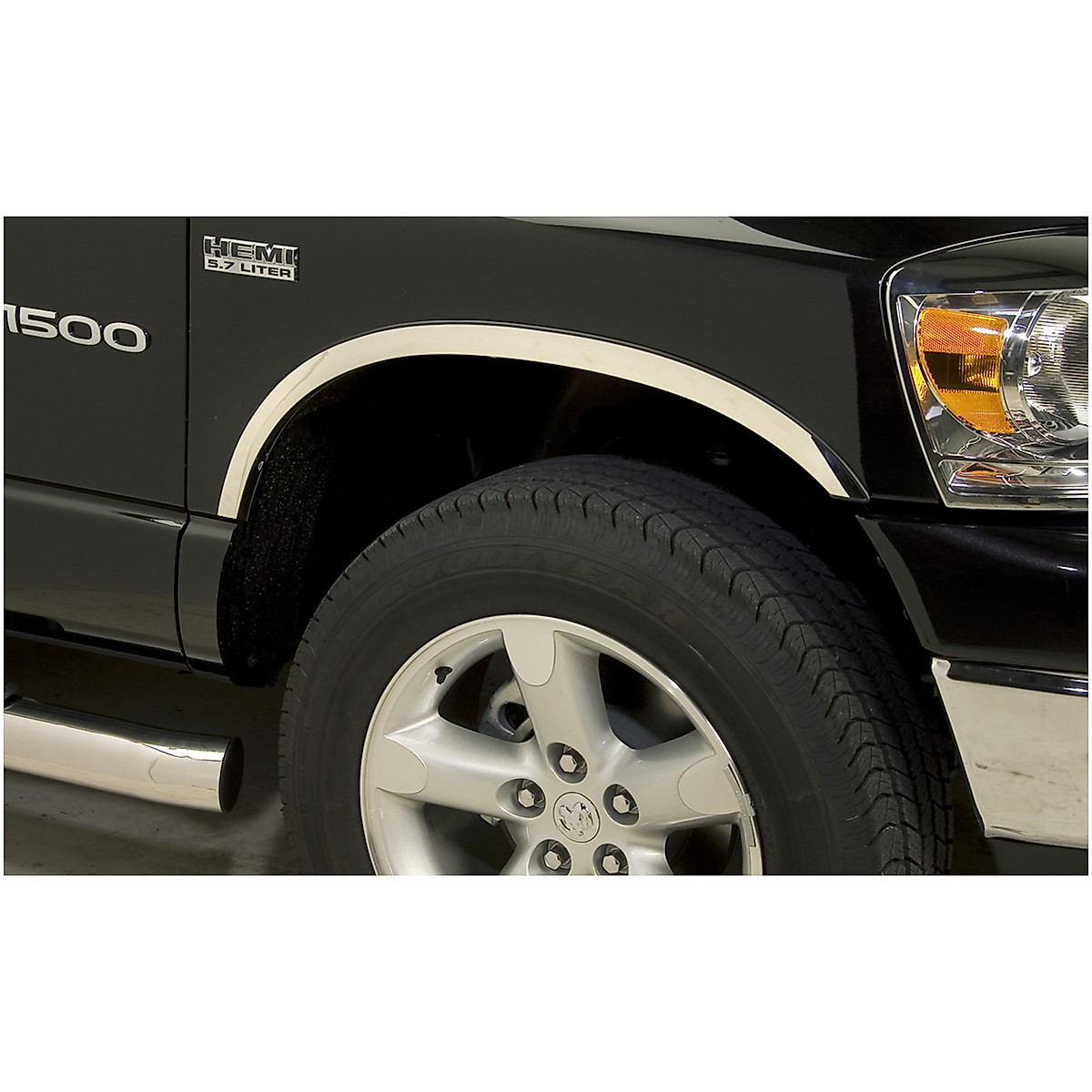 Putco 97302 Stainless Steel Half Fender Trim Kit for Dodge Ram