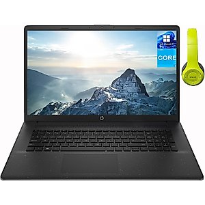 HP 17.3 Inch FHD Business Laptop, 12 Gen Intel Core i5-1235U (Beat i7-1195G7), 32GB RAM, 1TB SSD, Windows 11 Pro, Webcam, USB-C, Numeric Keypad, Long Battery Life, Black, PCM