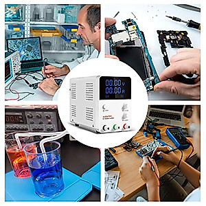 DC Power Supply Variable, Eventek 32V 10.2A Bench Power Supply Adjustable, Switching Regulated Power Supply with High Precision 4-Digits LED Display and Alligator Leads