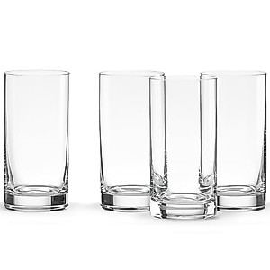 Lenox Tuscany Classics 4-Piece Highball Glass Set, 4 Count (Pack of 1), Clear