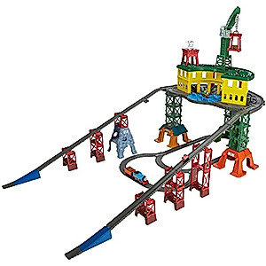 Thomas & Friends Toy Train Set, Super Station, Extra Large Race Track with Motorized Thomas, Diecast Percy & MINIS James for Ages 3+ Years