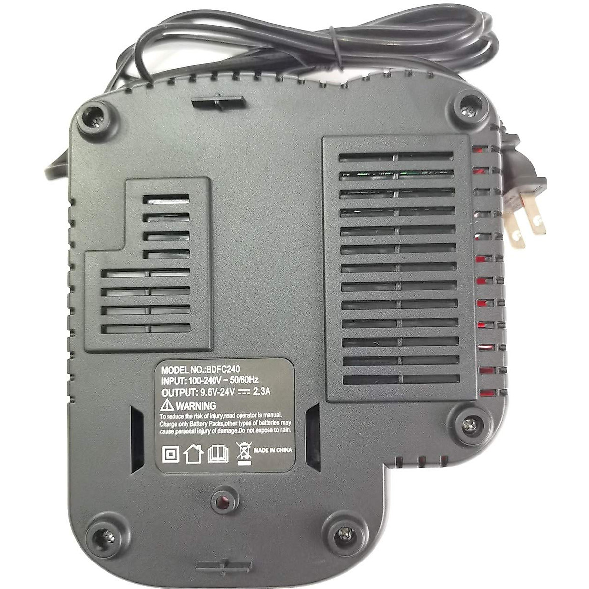 ANOITD BDFC240 BDCCN24 Multi-Volt Battery Charger for Black+Decker FSMVC 18V 14.4V 12V 9.6V 24V NiCD&NiMH Battery Black & Decker Firestorm HPB24 HPB18 A1718 FS18FL HPB14 HPB12