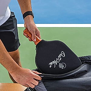 OutWest Sport Pickleball Paddle - Sunrise | Graphite Carbon Face | Polypropelene Honeycomb Core | Cover Included | Out West Sport