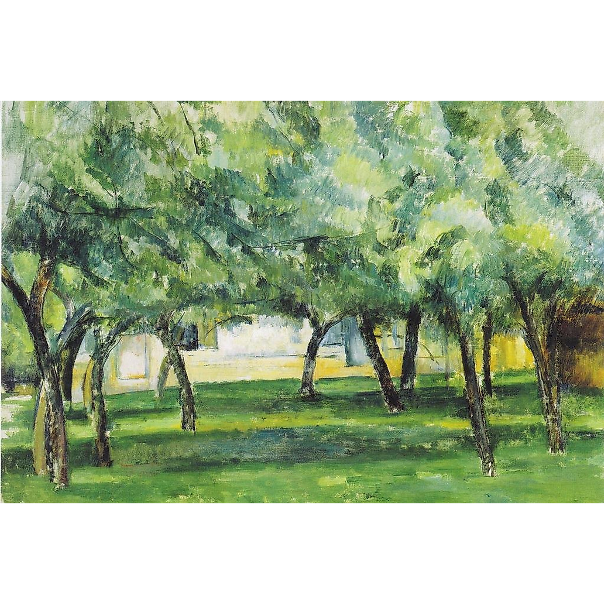Cezanne Farm In Normandy Impressionist Posters Paul Cezanne Art Prints Nature Landscape Painting Forest Wall Art French Artist Wall Decor Garden Romantic Art Cool Wall Art Print Poster 36x24
