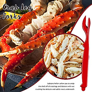 20Pcs Crab Legs Crackers - Crackers Picks Tools Set for Lobster, Crab, Crawfish, Prawns, Shrimp, Easy Opener Shellfish picks knife, Seafood Tools with Bag