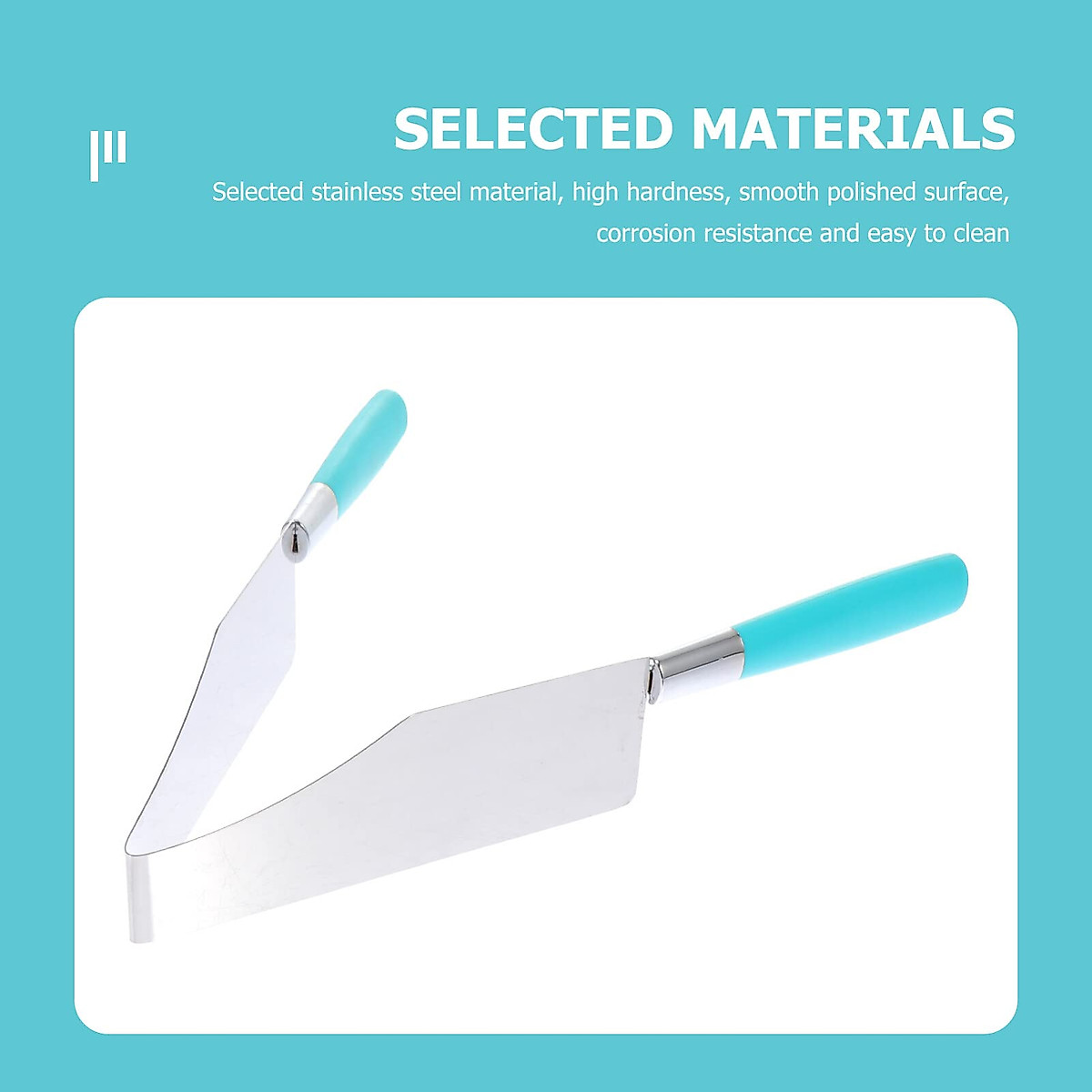 2Pcs Cake Slicer Cutters, Stainless Steel Cake Slicer, Better Quality and More Stable Cake Lifter Tools Pie Knife, Cake Pie Cutting for Cakes, Pie, Desserts Bread and Pizza (Random Color)