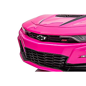 DAKOTT Kids Ride On Sports Car, 12V Battery Powered Chevy Camaro w/Parent Remote Control, Bluetooth, Horn, Music & Headlights Taillights for 3-6 Years