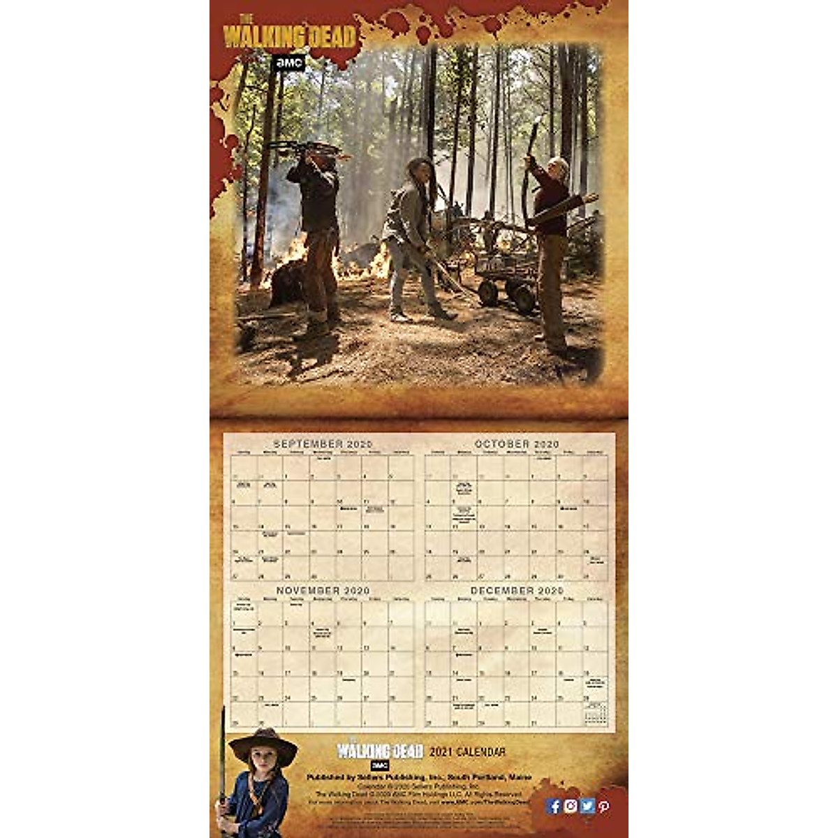 2021 AMC The Walking Dead® 16-Month Wall Calendar
