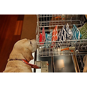 Lunchskins Reusable 2-Pack Bag Set, Navy Numbers (1 Sandwich + 1 Snack)