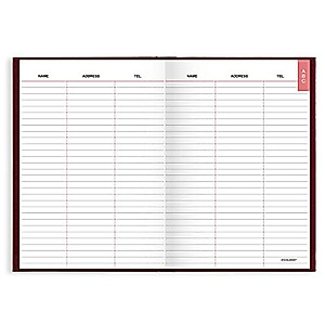 AT-A-GLANCE 2023 Daily Diary, Standard Planner Journal, 12 Month, 5-3/4" x 8-1/4", Small, Hardcover, Red (SD38913)