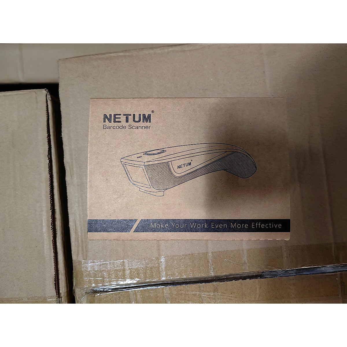 NETUM Bluetooth Mini 1D Barcode Scanner, 3-in-1 Portable Automatic USB Wireless CCD Bar Code Scanning Support Screen Scan, for Tablet iPhone IPad Android Windows Mac Pos - C740