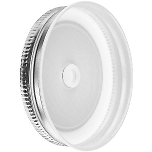 Southern Homewares Mason Jar Lids with Straw Hole Set of 12 Small Mouth Mason Jar Lids Kids Jar Lids Mason Jar Drinking Lids