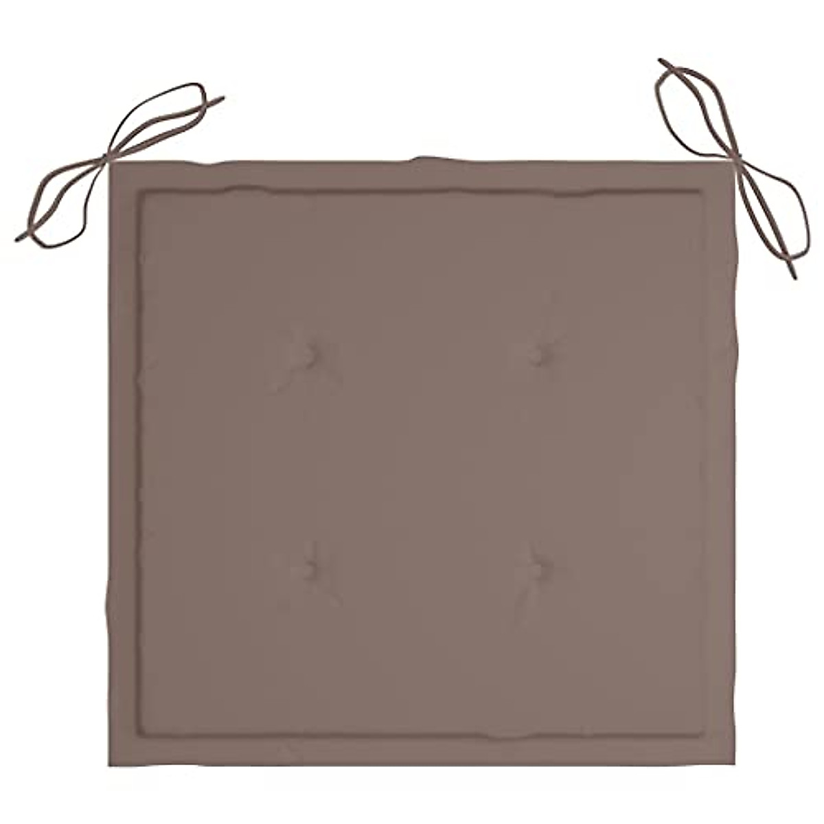 imasay Garden Chair Cushions 2 pcs Taupe 15.7"x15.7"x1.2" Fabric