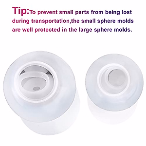 8Pcs Sphere Resin Molds Silicone, BABORUI Upgraded 3D Seamless Ball Shapes Silicone Molds for Resin Casting, Large Globe Epoxy Resin Molds for Home Decor, Flowers Preservation