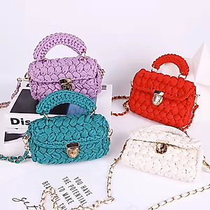 4 Pack T-Shirt Yarn Fettuccini Zpagetti Ball, 120 Meter Fabric Cloth Knitting Yarn for Hand DIY Bag Blanket Cushion Crocheting Projects (Green)