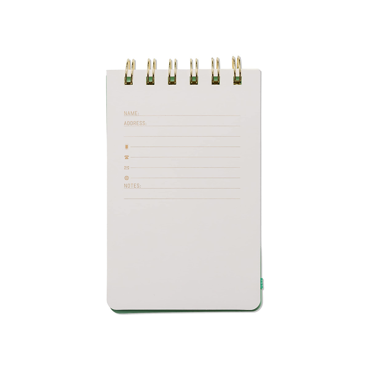 DesignWorks Ink 3.5'' x 5.75'' Vintage Sass Wire-Bound Spiral Pocket Notepad Memo Book with 80 Lined Sheets, Green Leaf Me Alone