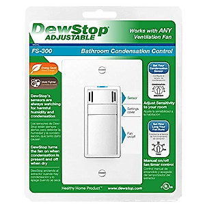 Dewstop Combination Humidity Sensor/Fan Control White 1 pk