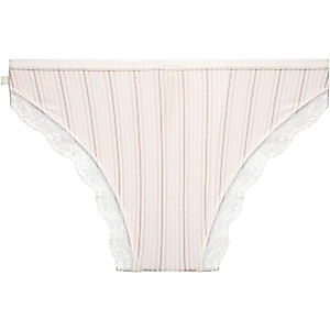 Jessica Simpson Women's Underwear - 10 Pack Seamless Bikini Briefs (S-XL), Size Medium, Floral Print/Gardenia/Stripes/Rose Smoke/Black