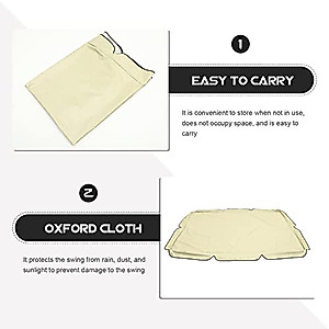 YARNOW Hammock Swing Rocking Chair Outdoor Outdoor Swing Canopy Cover for Park Patio Shade Swing Cover for Garden Poolside Balcony Backyard 76.64x49.12x5.89in Hammock Swing Rocking Chair Outdoor