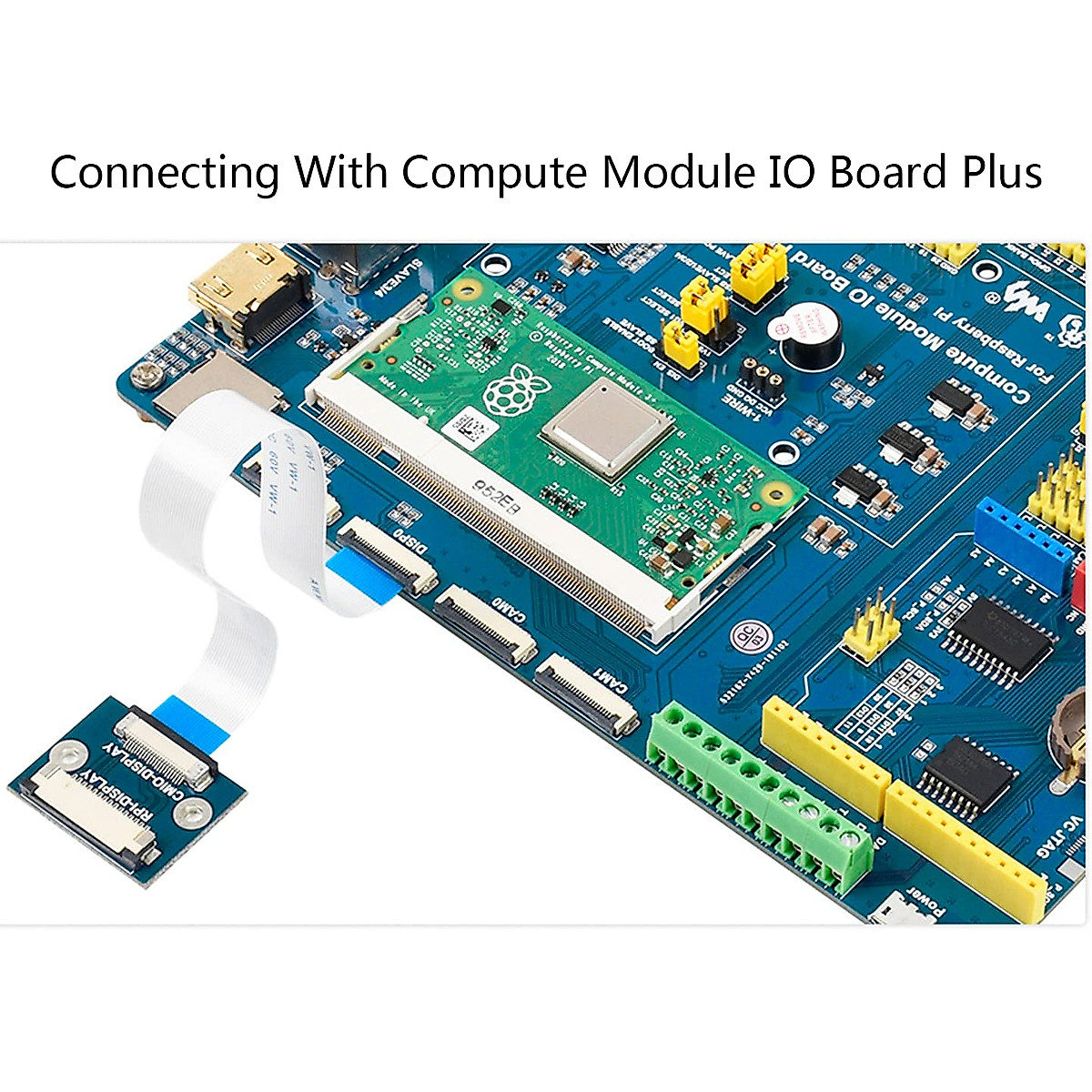 Compute Module DSI Display Adapter, 22PIN to 15PIN Adapter, for Official Compute Module 4 IO Board and Waveshare Compute Module IO Board,Compute Module IO Board Plus