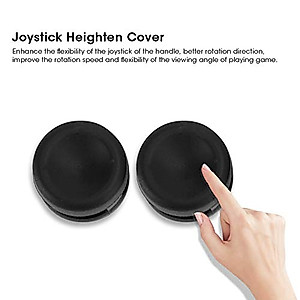 Shipenophy Joystick Cover, Joystick Heighten Case 5Set Replacement Accessory Safe and Reliable for Game Machine Gamepad