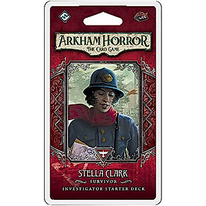 Fantasy Flight Games Arkham Horror The Card Game Stella Clark Starter Deck - Unveil a New Face in Your Adventures! Cooperative Living Card Game, Ages 14+, 1-4 Players, 1-2 Hour Playtime, Made