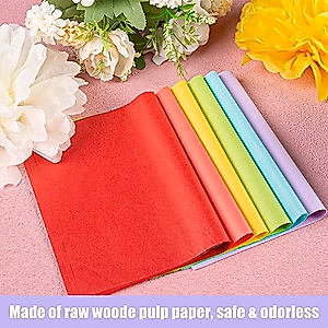 VGOODALL 450 Sheets Multicolor Tissue Paper, Gift Wrapping Paper 11.5x8 Inch Craft Tissue Paper for Holiday Birthday Gift Wrapping DIY Project 40 Assorted Colors