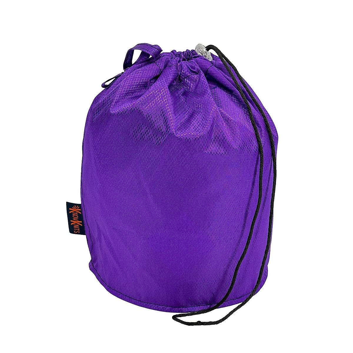 KnowKnits Purple Rain Jewel Color GoKnit Pouch Knitting Project Bag with Loop & Drawstring (Medium)