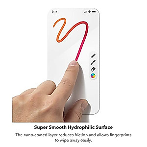 ZAGG InvisibleShield Glass Elite Plus with D3O Screen Protector - Gaming Glass - Made for iPhone 13 Pro MAX - Case Friendly Screen - Impact & Scratch Protection - clear