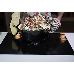 all-purpose Silicone Mat, Silicone Baking Mat, Silicone heat resistant Mat, Waterproof Mat, Arts and Crafts mat, Counter top mat, Easy to clean mat (Jet Black)