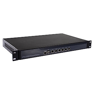 1U Rackmount Firewall, OPNsense, VPN, Network Appliance, Router PC, Intel N5105, HUNSN RS06k, AES-NI, 6 x Intel I226-V 2.5Gbe, 2 x USB, COM, VGA, SIM Slot, 16G RAM, 512G SSD