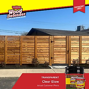 Wood Defender Transparent Fence Stain Clear Glow 5-Gallon