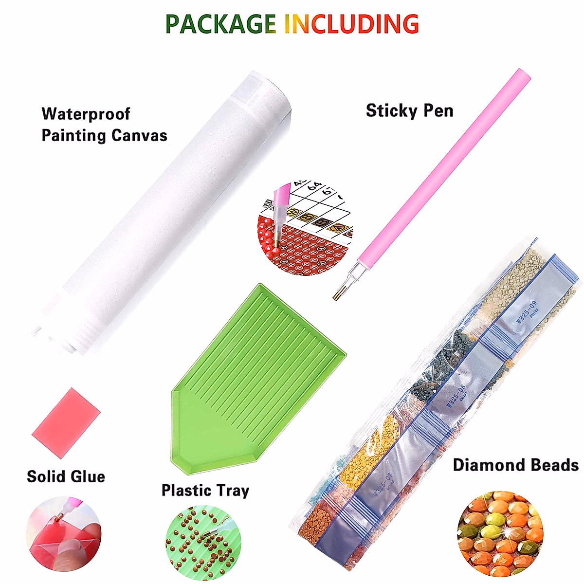 Diymood DIY 5D Diamond Painting Tree Life, Diamond Painting Kits for Adults, Round Full Drill Paint with Diamond Arts Canvas Crafts Cross Stitch Crystal Embroidery for Home Wall Decor Gift 12x12inch