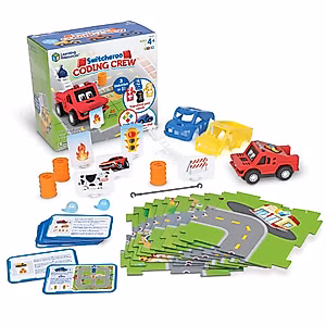 Learning Resources Switcheroo Coding Crew - 46 Pieces, Ages 4+ STEM Toy for Kids, Coding Toy, Interactive Robot