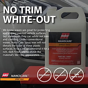 Malco Nano Care Spray Wax - Interior and Exterior Car Wax / Provides Long-Lasting Shine and Protection Both Inside and Outside Vehicle / 1 Gallon (128001)