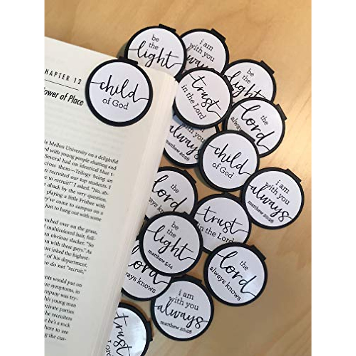 Inspirational Bookmarks for All Ages! (Set of 75) Christian Scripture Bulk Christian Quotes & PASSAGES Assorted Bookmarks Church Giveaways, VBS Rewards and Sunday School Gifts!