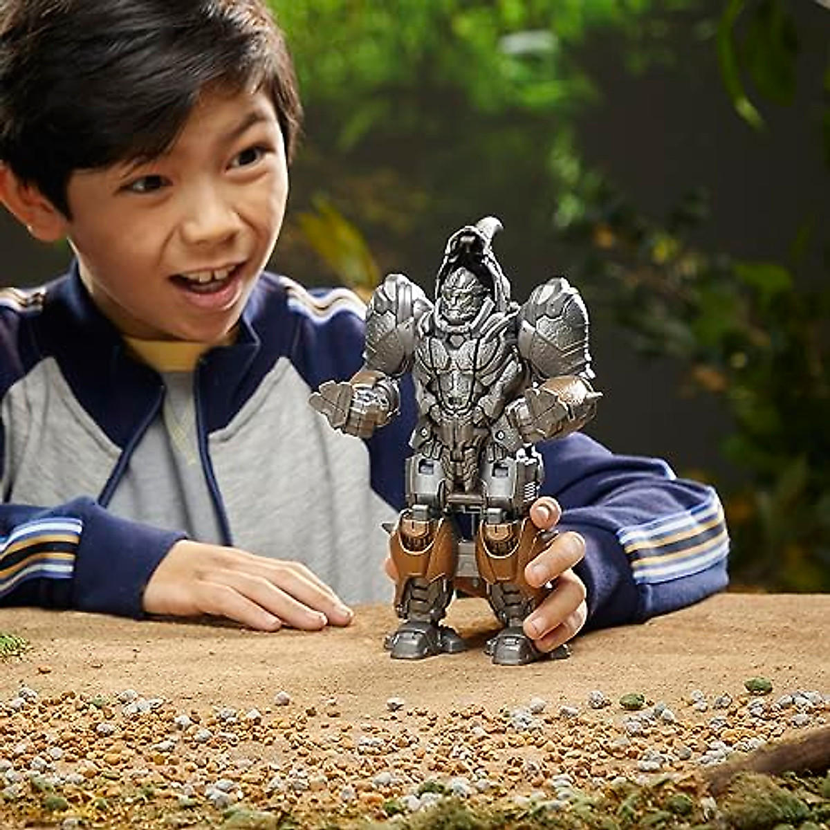 Transformers Toys Rise of The Beasts Movie, Smash Changer Rhinox Converting Action Figure for Ages 6 and up, 9-inch