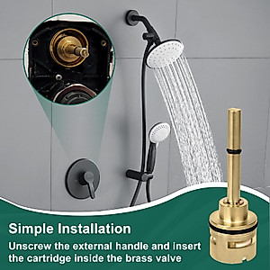 RP51919 6-Setting Diverter Cartridge with Extension Kit for Delta Faucet Valve Body R11000 and R22000, Faucet Replacement Part, Brass & No Leakage