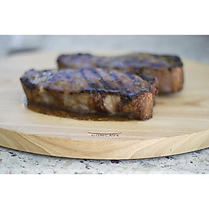 Architec Concave Carving Board, Beechwood Gripperwood Collection with Non-slip Gripper Feet, 18 by 14-Inches