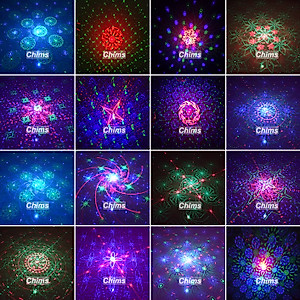 Party Lights, Chims Laser Light Show Sound Activated RGB 30 Patterns Portable Disco DJ Laser Lights for Party Dance Karaoke Birthday Indoor DJ Festival Gift Travel Camping New Year Decoration
