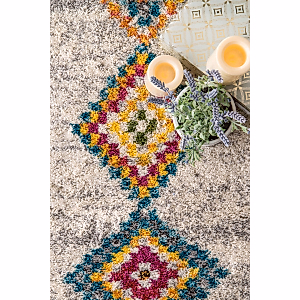 nuLOOM Bohemian Tori Shag Area Rug, 5x8, Grey